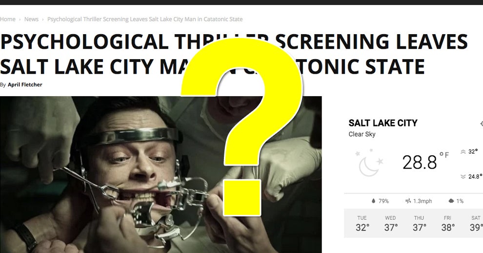 The Hoax Sites Used To Promote A Hollywood Film Are Strikingly Similar ...