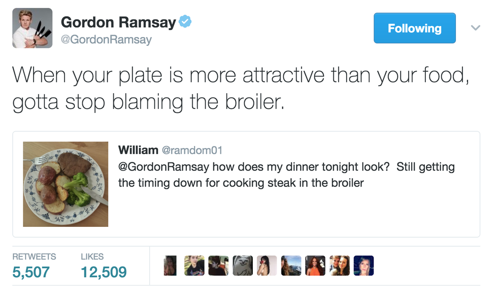 Gordon Ramsay Has Spent The Entire Weekend Roasting People’s Food On ...
