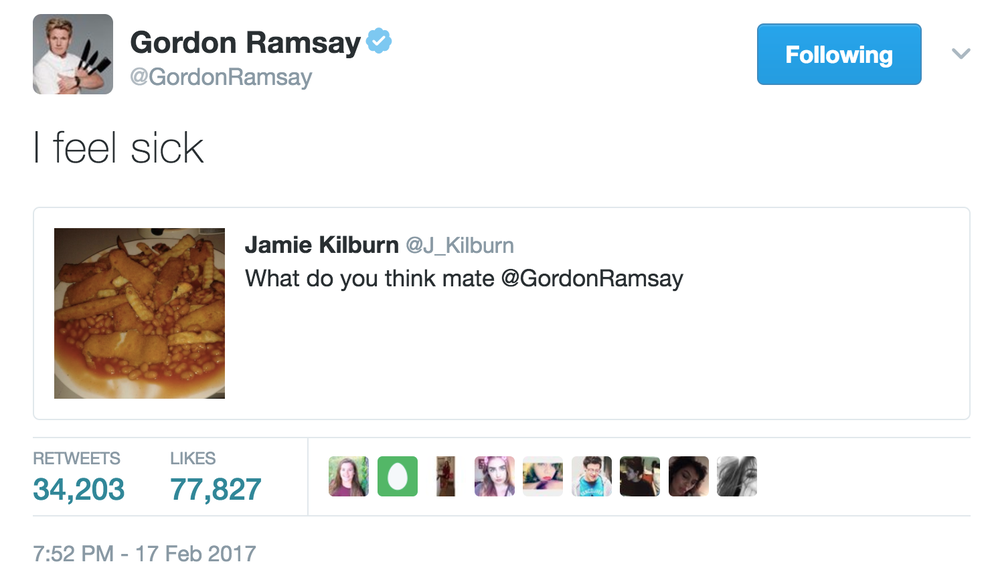 Gordon Ramsay Has Spent The Entire Weekend Roasting People’s Food On ...