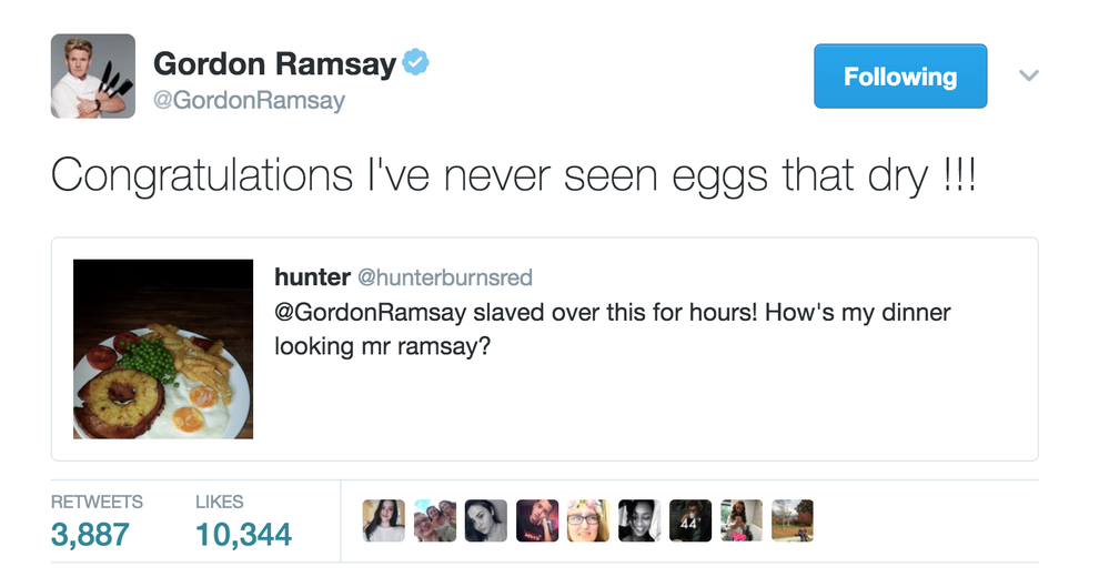 Gordon Ramsay Has Spent The Entire Weekend Roasting People’s Food On ...