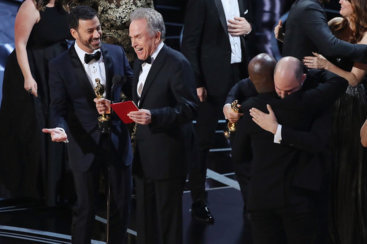 What It Was Like Inside At The Oscars When The Weirdest Thing Happened