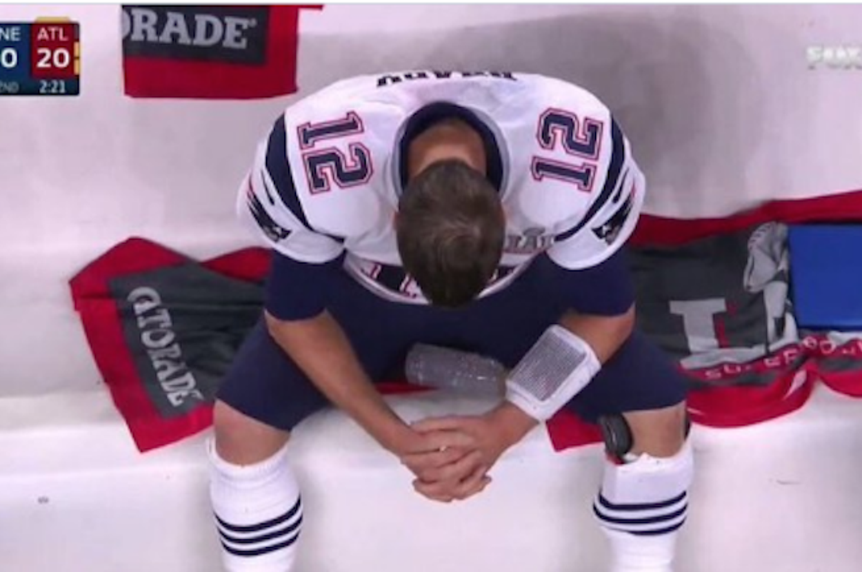 This Photo Of A Sad Tom Brady Is Now A Hilariously Brutal Meme