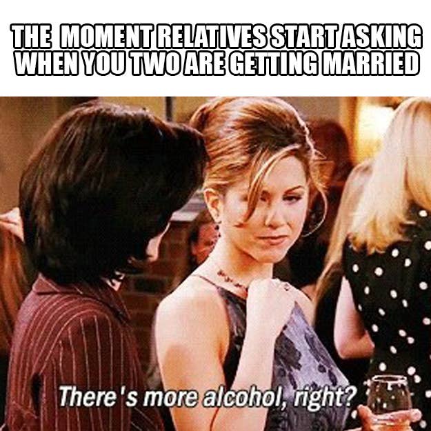 When relatives ask so when are you getting married and have kids meme ...