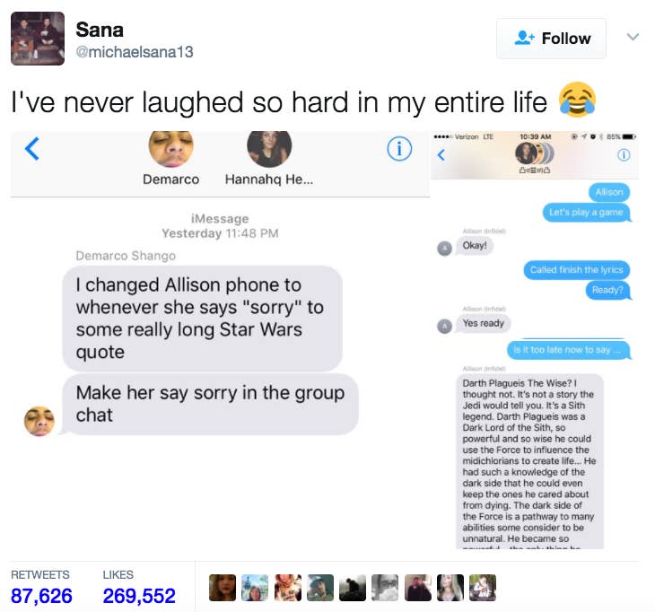 buzzfeed funny texts