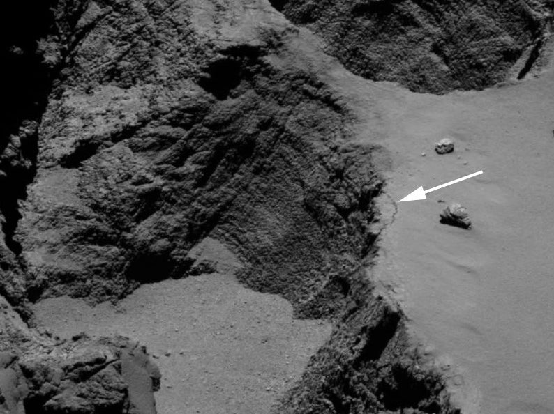 A Cliff Collapsed On A Comet And Scientists Got Photos