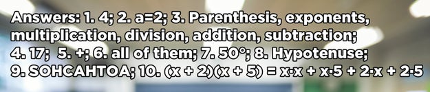 Take This Math Test And Compare Your Answers To Everyone Else