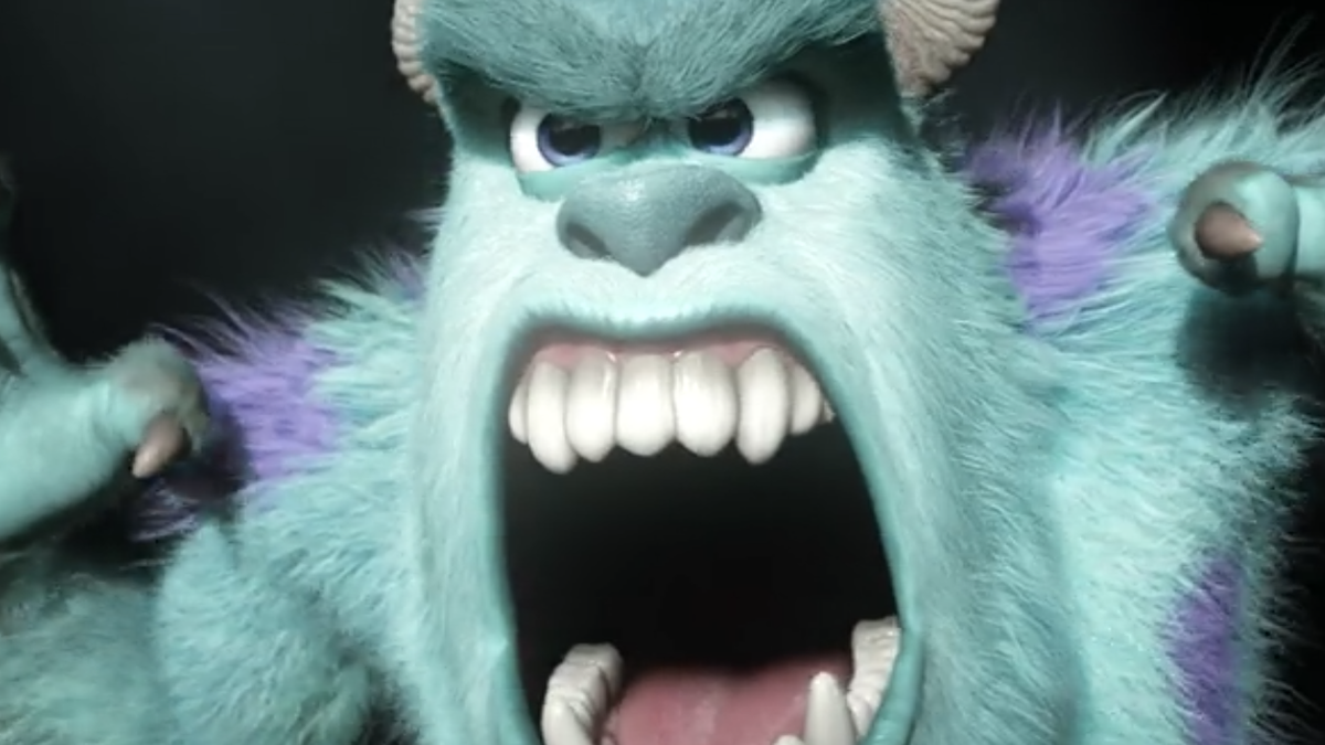Sulley Monsters Inc Scaring
