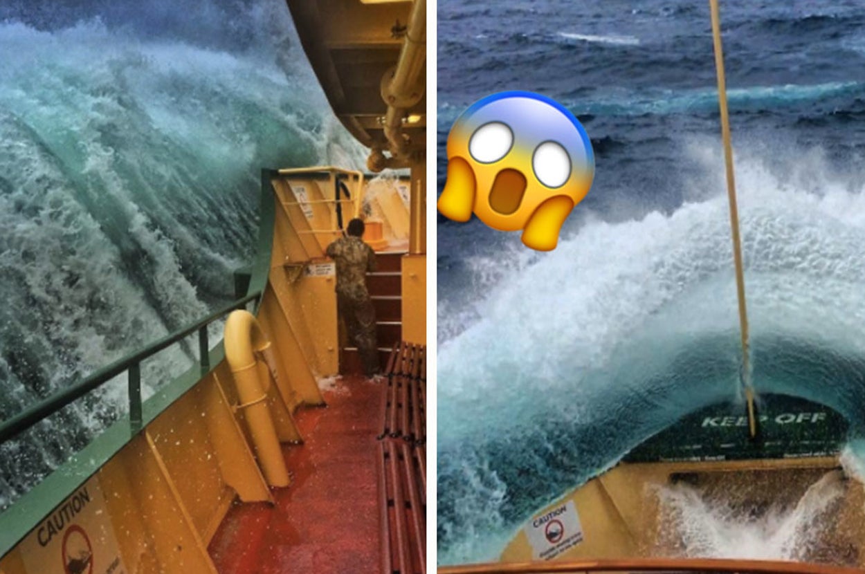 These Crazy Photos Of A Monster Wave Swallowing The Manly Ferry Have ...