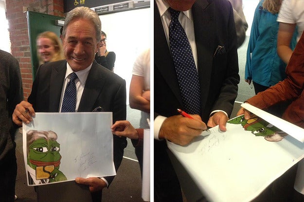 This Politician Signed A Pepe The Frog That Was Modelled On Him ...