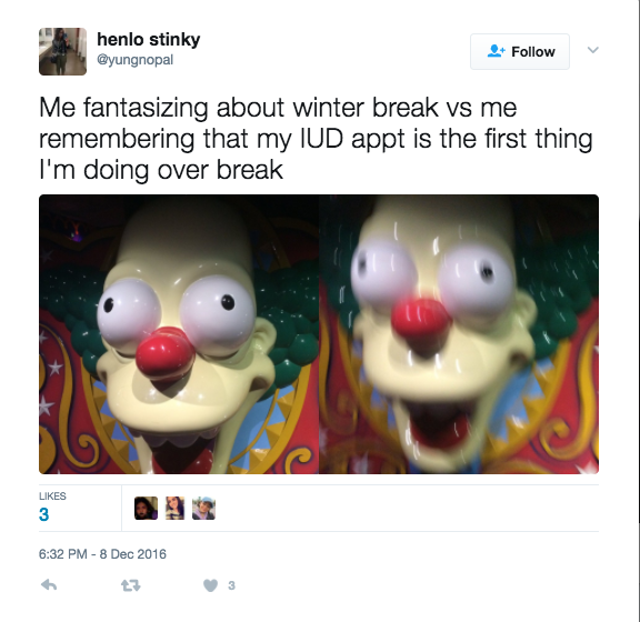 27 Tweets About The IUD That Will Make You Laugh Your Uterus Off