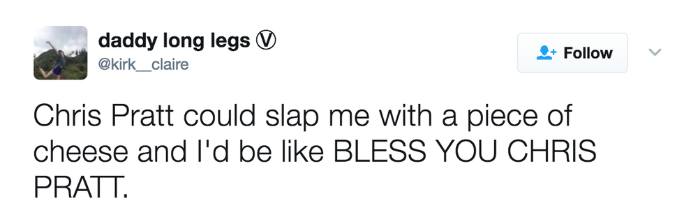 23 Extremely Thirsty Tweets About Chris Pratt That Get More Graphic The ...