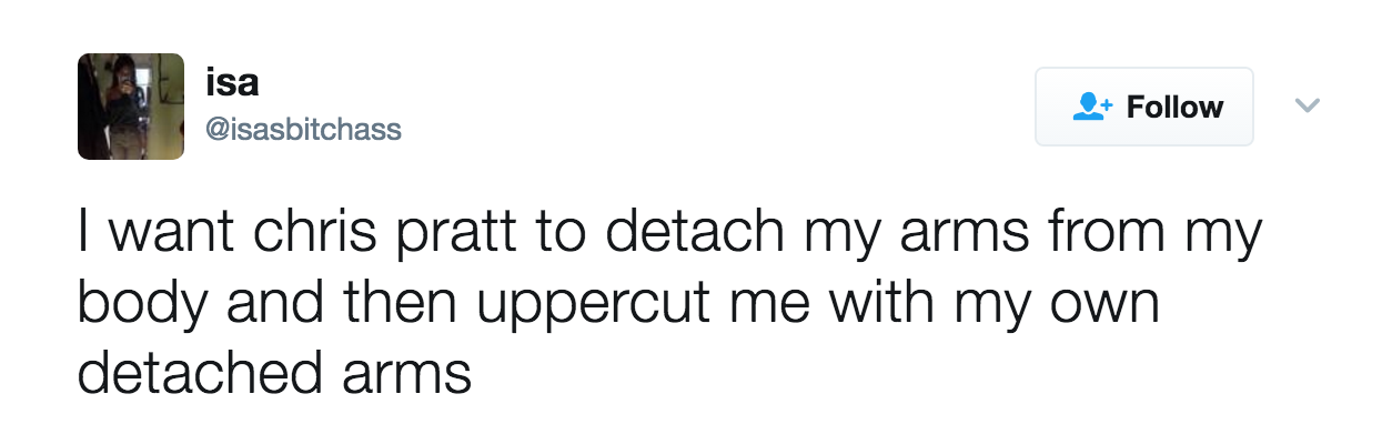 23 Extremely Thirsty Tweets About Chris Pratt That Get More Graphic The ...