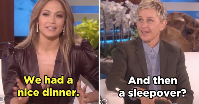 Ellen Asking J.Lo About A-Rod Is All Of Us Trying To Get The Gossip