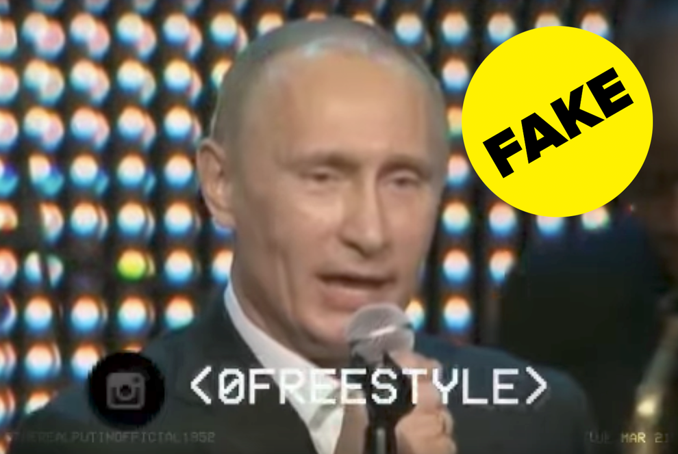 No, This Video Of Putin Singing "Creep" Is Not Real