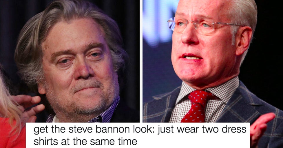 Steve Bannon Wears Two Dress Shirts At The Same Time And We Should Discuss