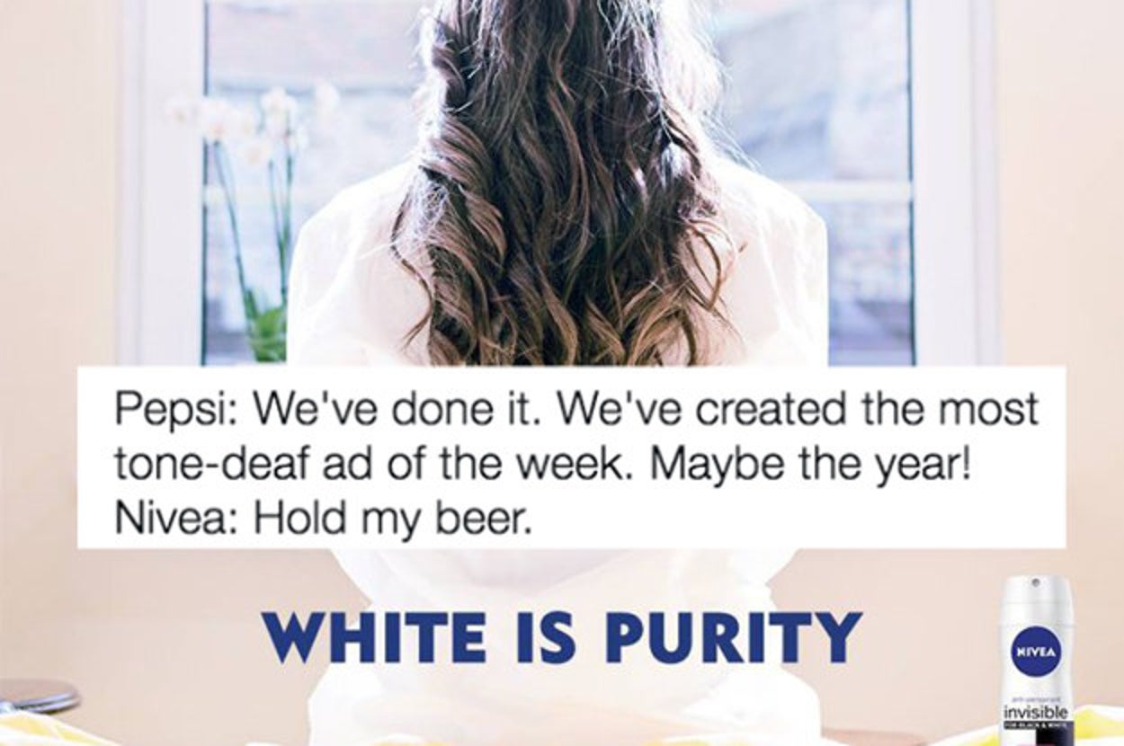 Nivea Says It's Sorry For An Ad Boasting "White Is Purity"