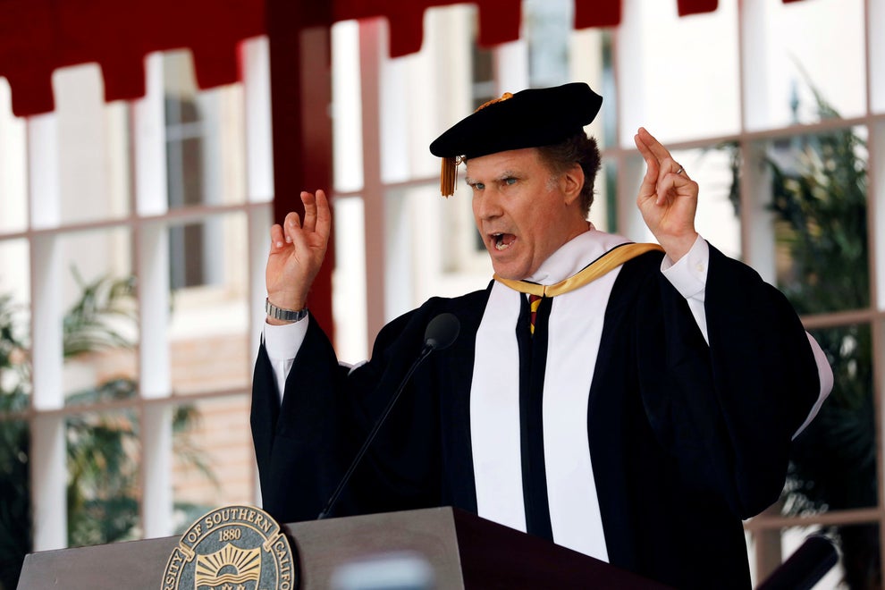 Will Ferrell Ended A Hilarious Commencement Address By Singing "I Will ...