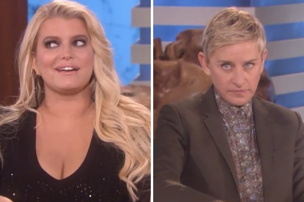 Ellen Had To Take A Deep Exhale After This Interview With Jessica Simpson