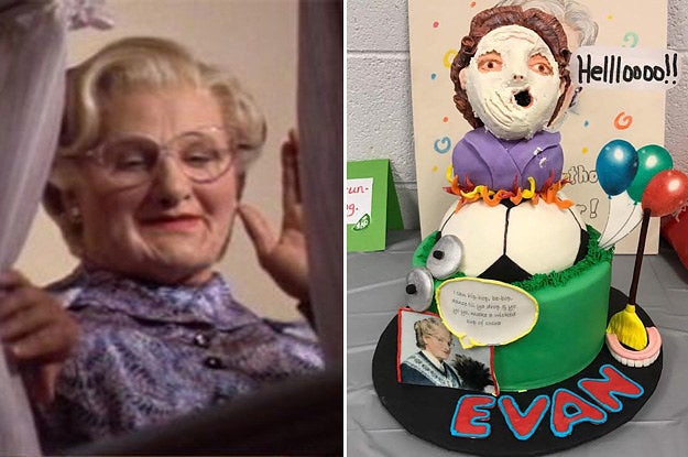 This Little Boy Had A "Mrs. Doubtfire"-Themed Birthday Party, And It's ...