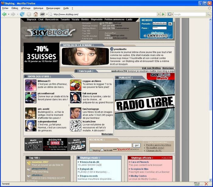 Retour en images sur l'histoire de Skyblog.com, ce que l'internet ...