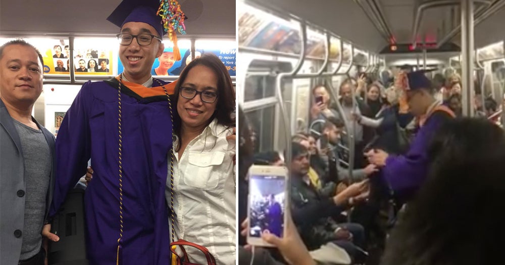 After This Student Missed His Graduation, Strangers On The Subway ...