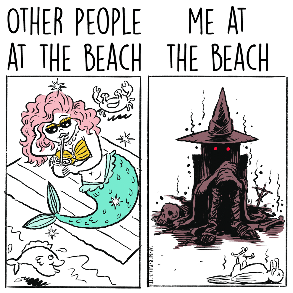 14 Comics About Going To The Beach That Are Too Real