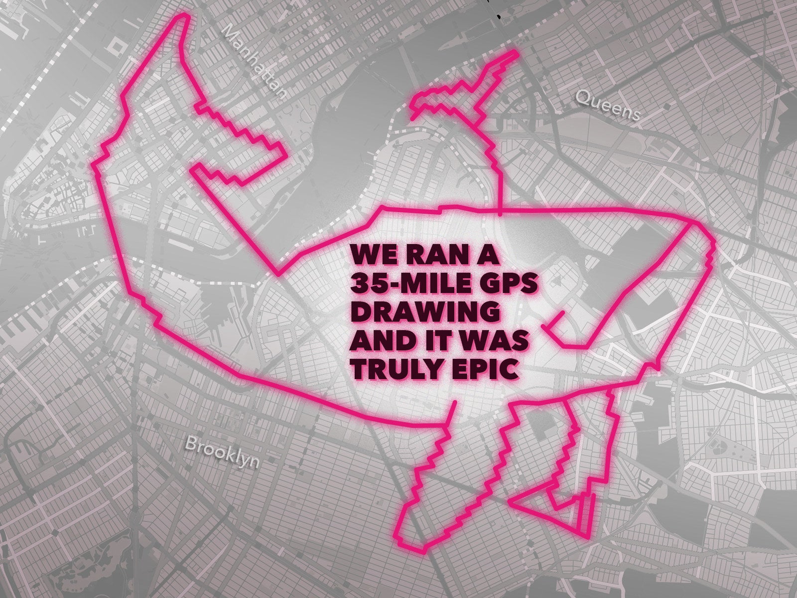 We Ran A 35-Mile GPS Drawing In NYC And It Was Intense