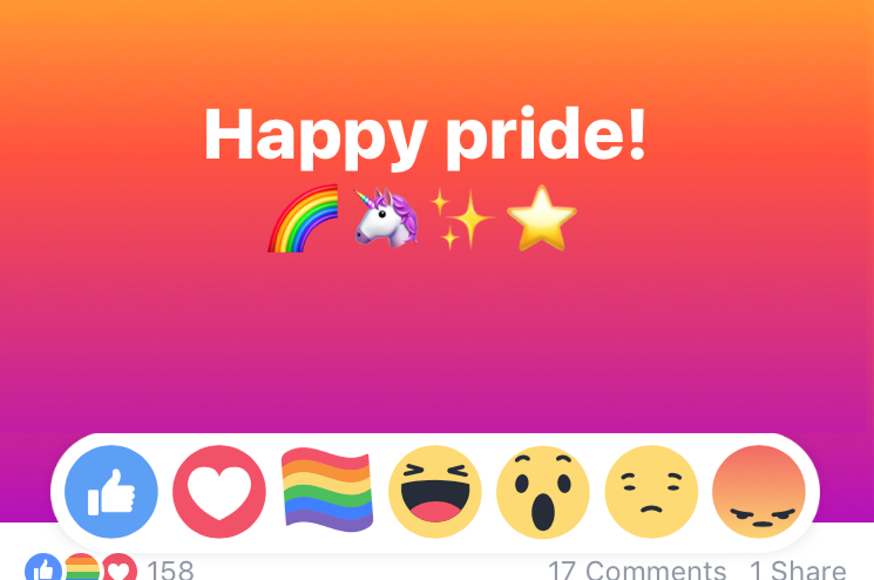 Here's Why Facebook Says It's Not Rolling Out The Rainbow LGBT Reaction ...