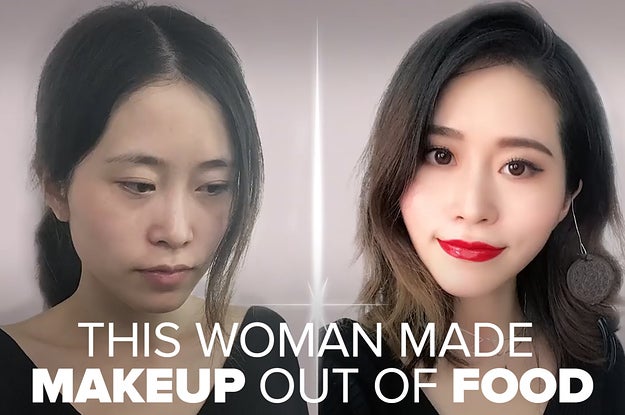 This Woman Made Makeup Out Of Food