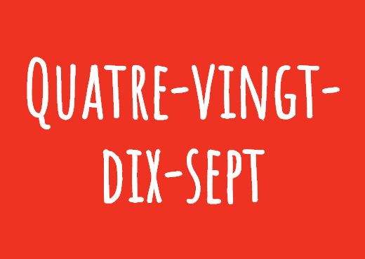 ¿Sabes cómo se dicen estos números en francés, el idioma que no tiene ...