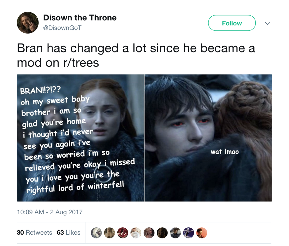 Literally Just 26 Hilarious Tweets About Bran From The Latest "Game Of ...