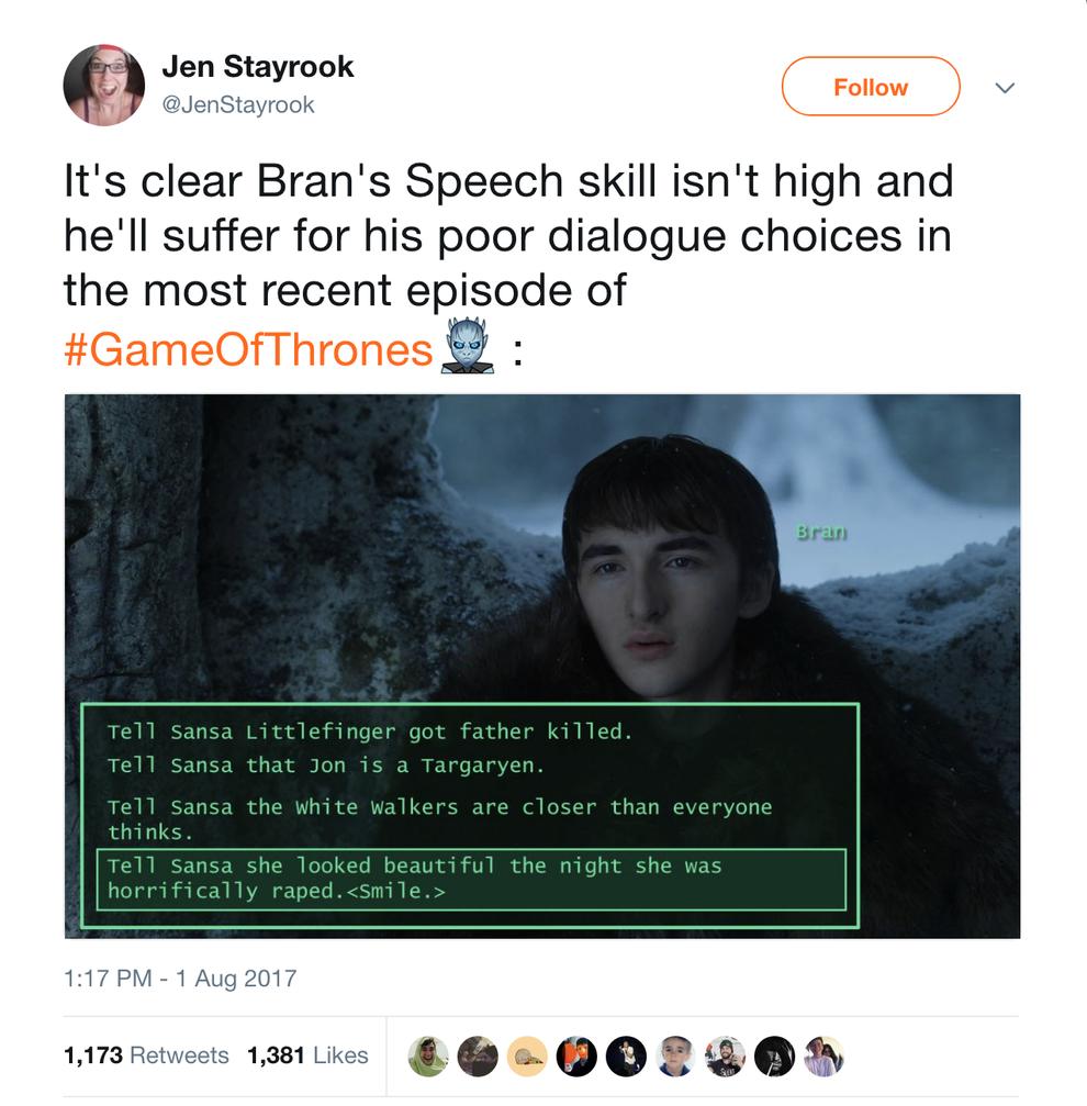 Literally Just 26 Hilarious Tweets About Bran From The Latest "Game Of ...