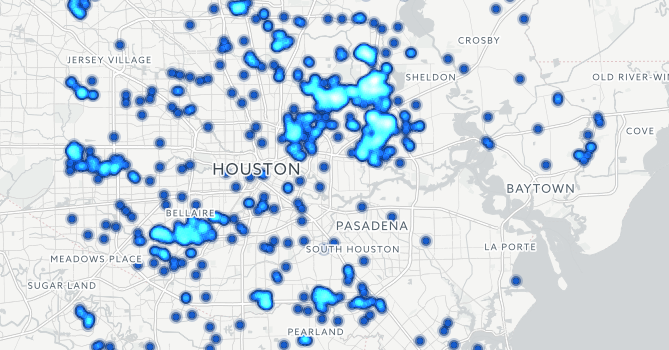 Here’s Where Houston’s Calls For Help Were The Loudest