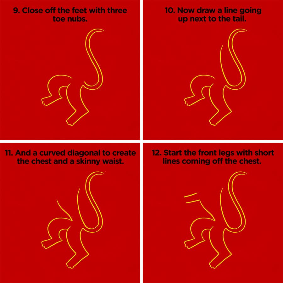 how to draw baratheon sigil