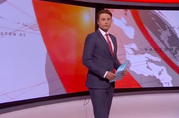 People Are Crying Laughing At This Blooper Of A British TV Reporter ...