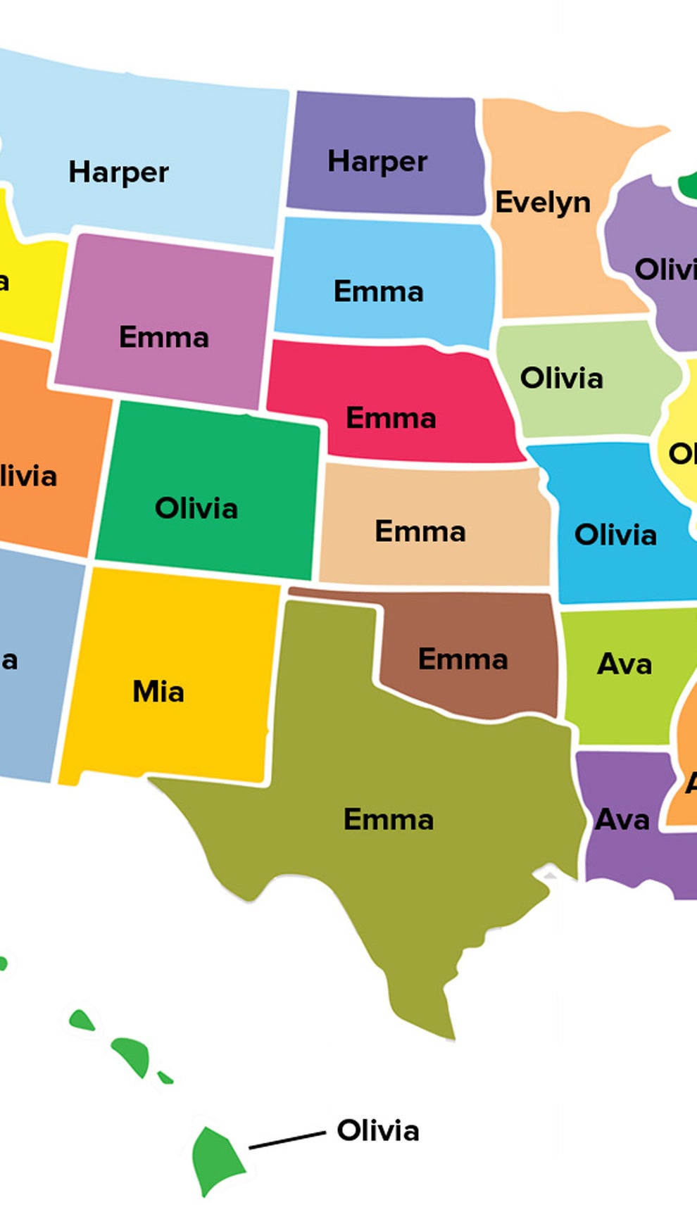 Here Are The Top Baby Names In Every State
