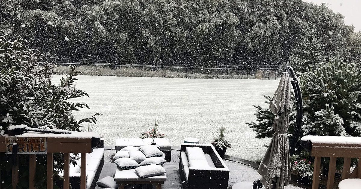 It's Still Summer And It Just Snowed In Edmonton