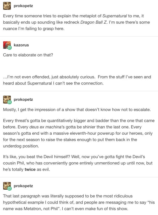 Supernatural Tumblr Posts
