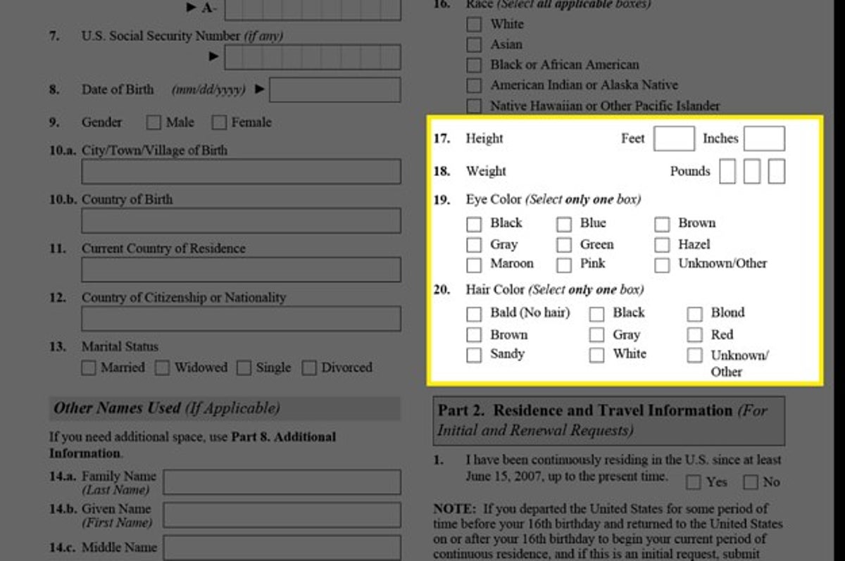 Here’s The Deeply Personal Information DACA Applicants Have To Give The ...