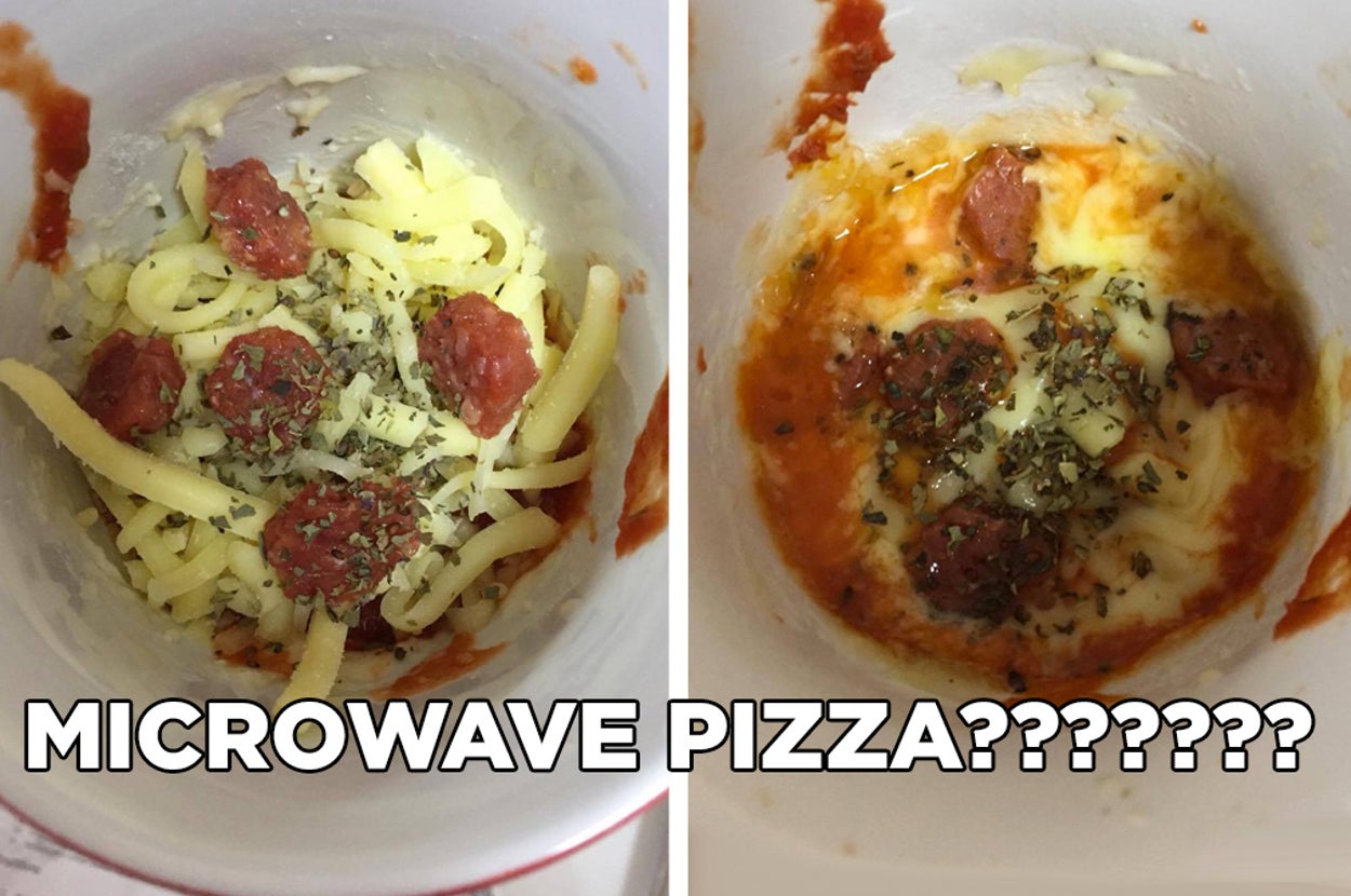 how to prepare pizza with microwave