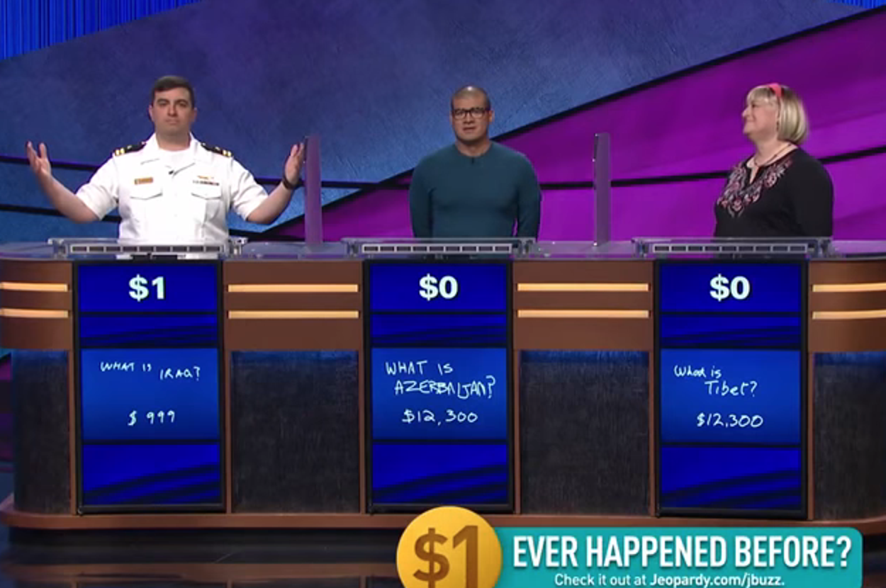 Holy Crap, A Guy Won "Jeopardy" Last Night With Just $1