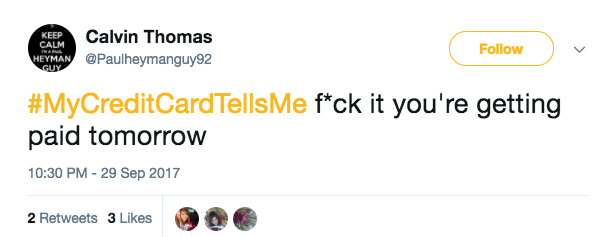 People Are Tweeting What Their Credit Card Would Say If It Talked And ...