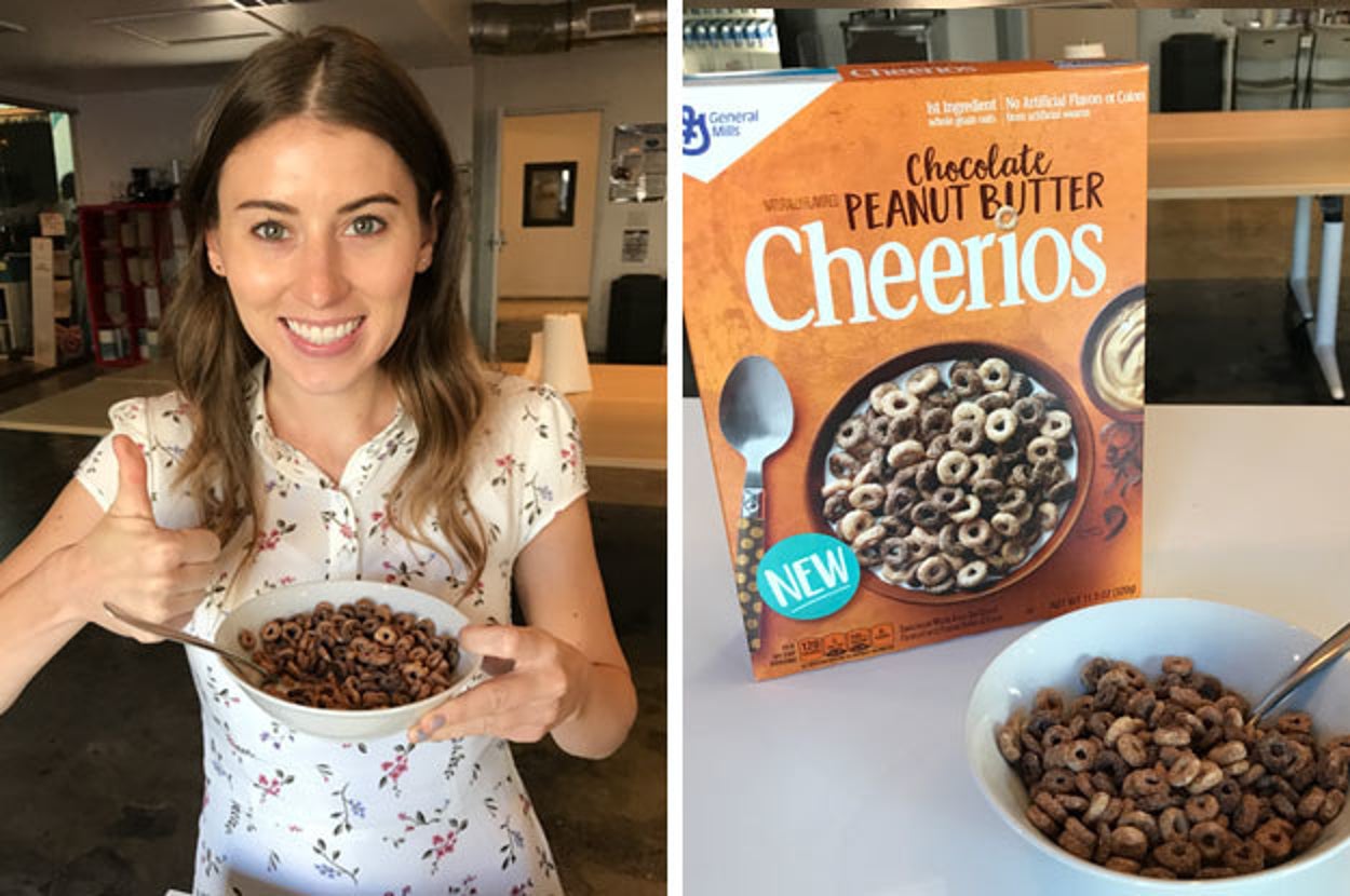We Taste Tested Chocolate Peanut Butter Cheerios Vs. Reese's Puffs In ...