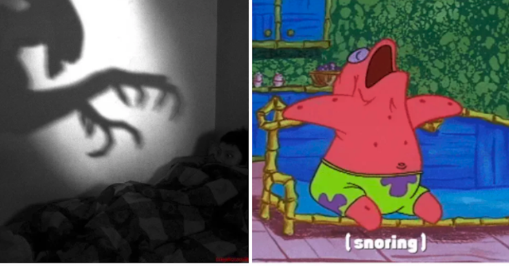 spongebob snoring