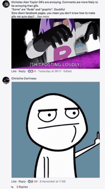 This Facebook Page Asked People To Stop Posting GIFs, So They Posted ...