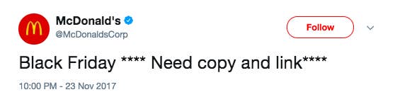 McDonald's Sent Out A Hilarious Tweet By Mistake And Made A Flawless ...