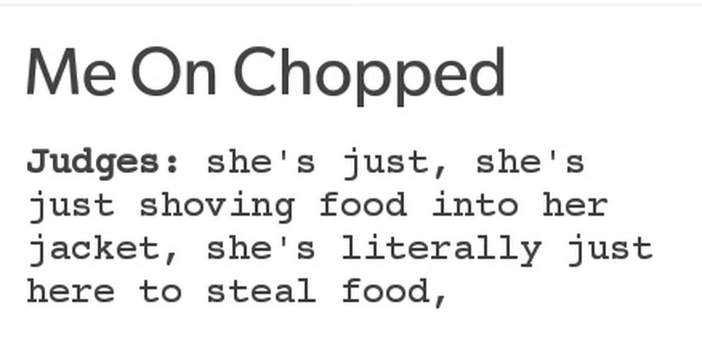 17 Memes About "Chopped," No More, No Less
