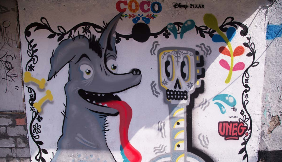 These "Coco" Murals Will Get You So Excited For The New Pixar Movie