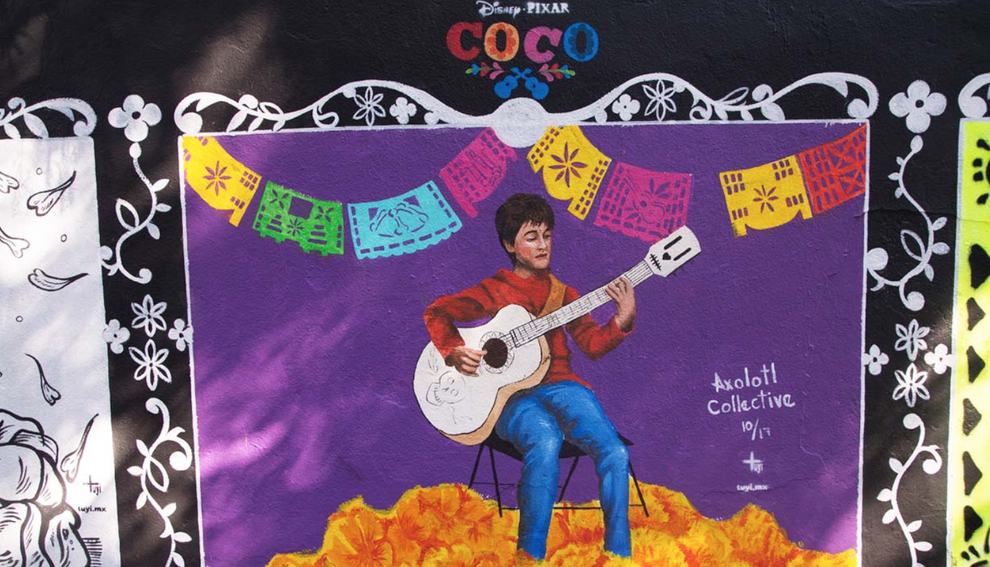 These "Coco" Murals Will Get You So Excited For The New Pixar Movie