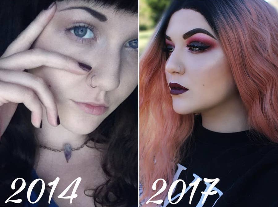 dramatic before and after makeup